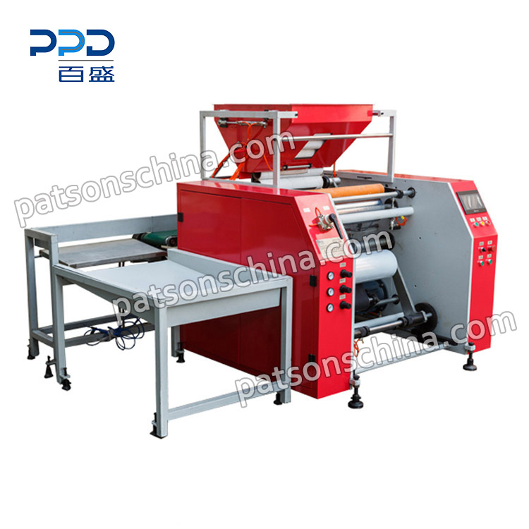 Automatic 3 shaft stretch film rewinder - Film Rewinding Machine